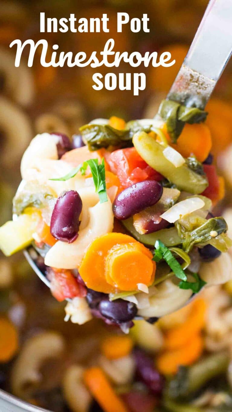 Instant Pot Minestrone Soup [VIDEO] - Sweet and Savory Meals