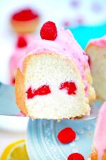 Raspberry Angel Food Cake (Easy Dessert!)- S&SM