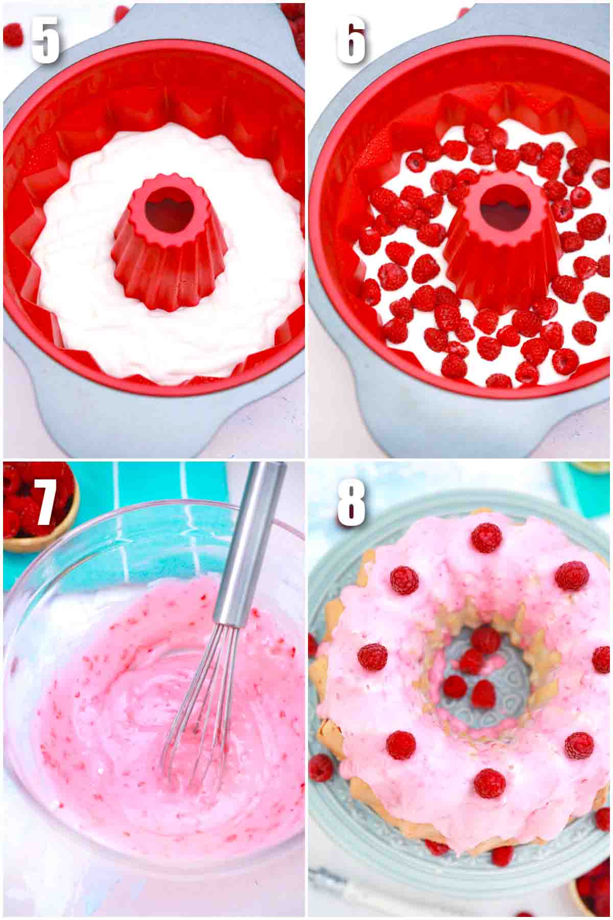 Raspberry Angel Food Cake [Video] - S&SM