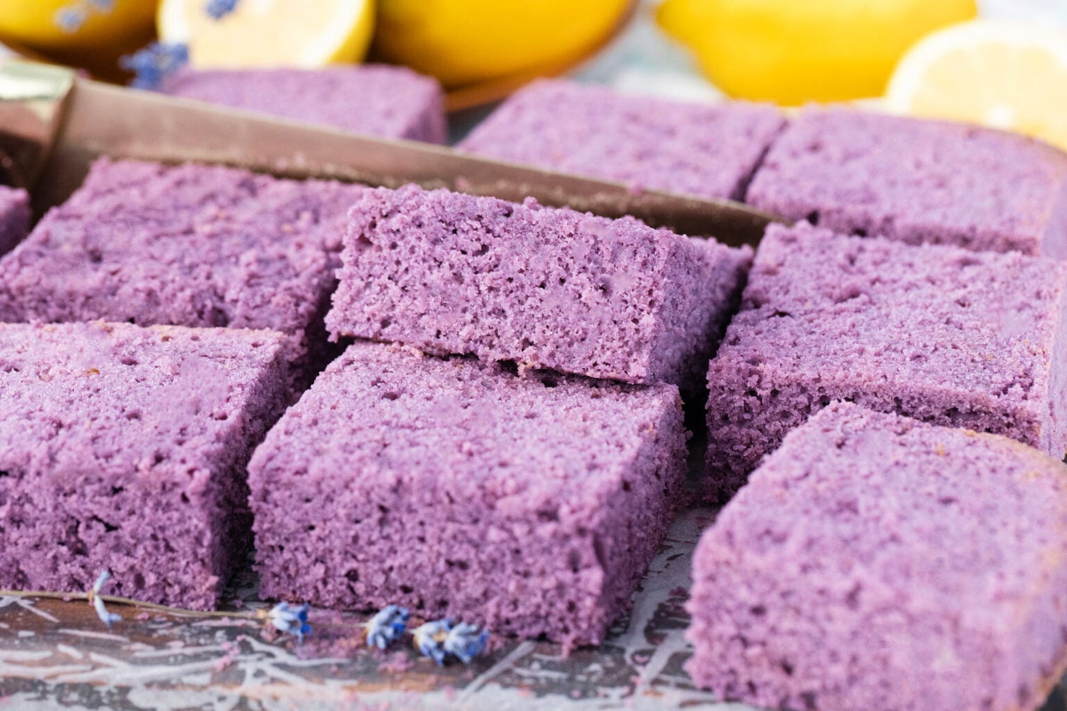Purple Cake with Lemon Buttercream - Sweet and Savory Meals