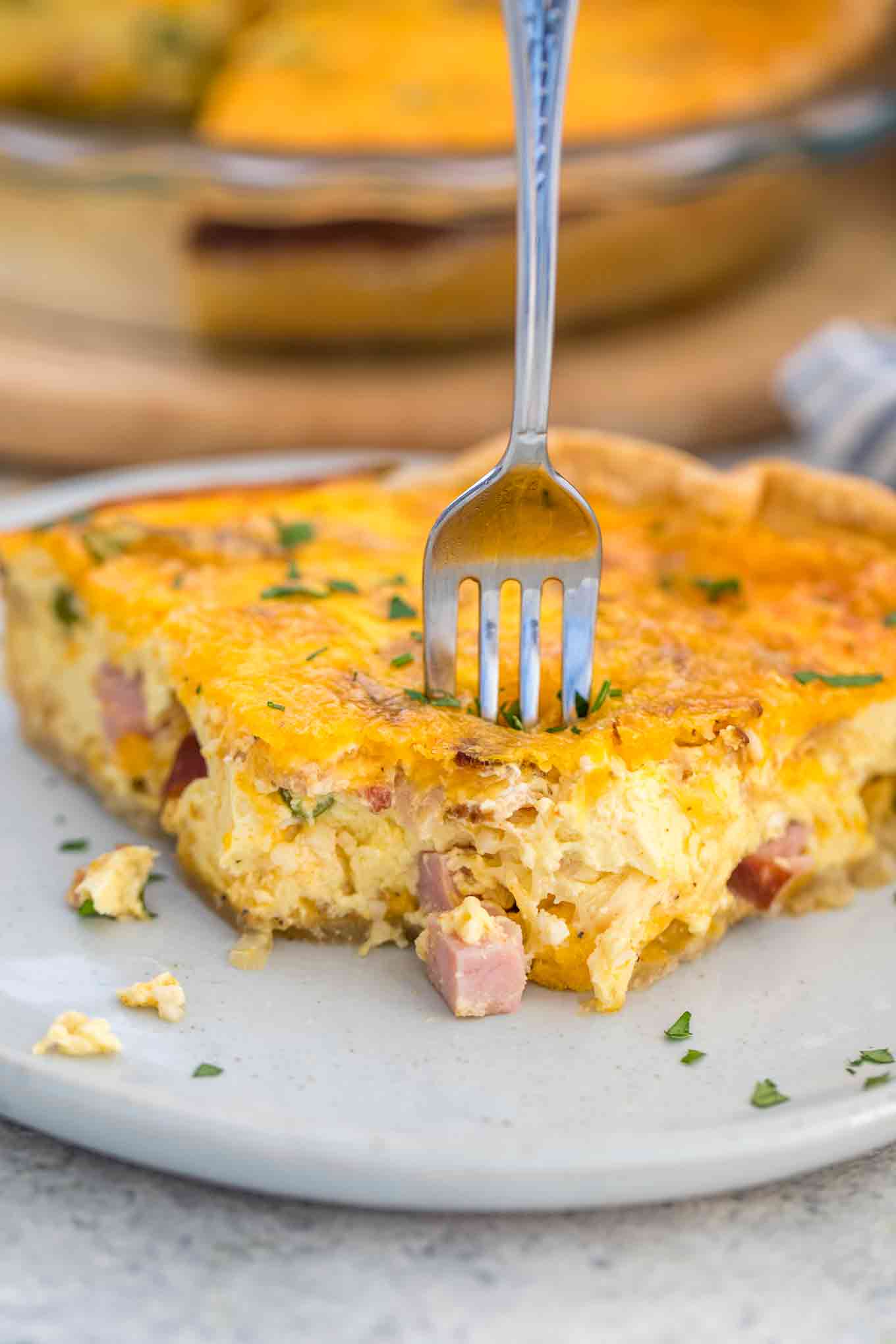 Ham and Cheese Quiche [VIDEO] - Sweet and Savory Meals