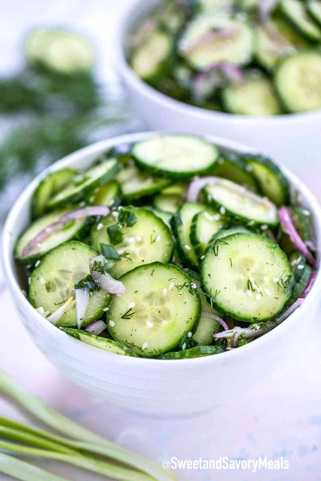 Easy Cucumber Salad Recipe [video] - Sweet and Savory Meals