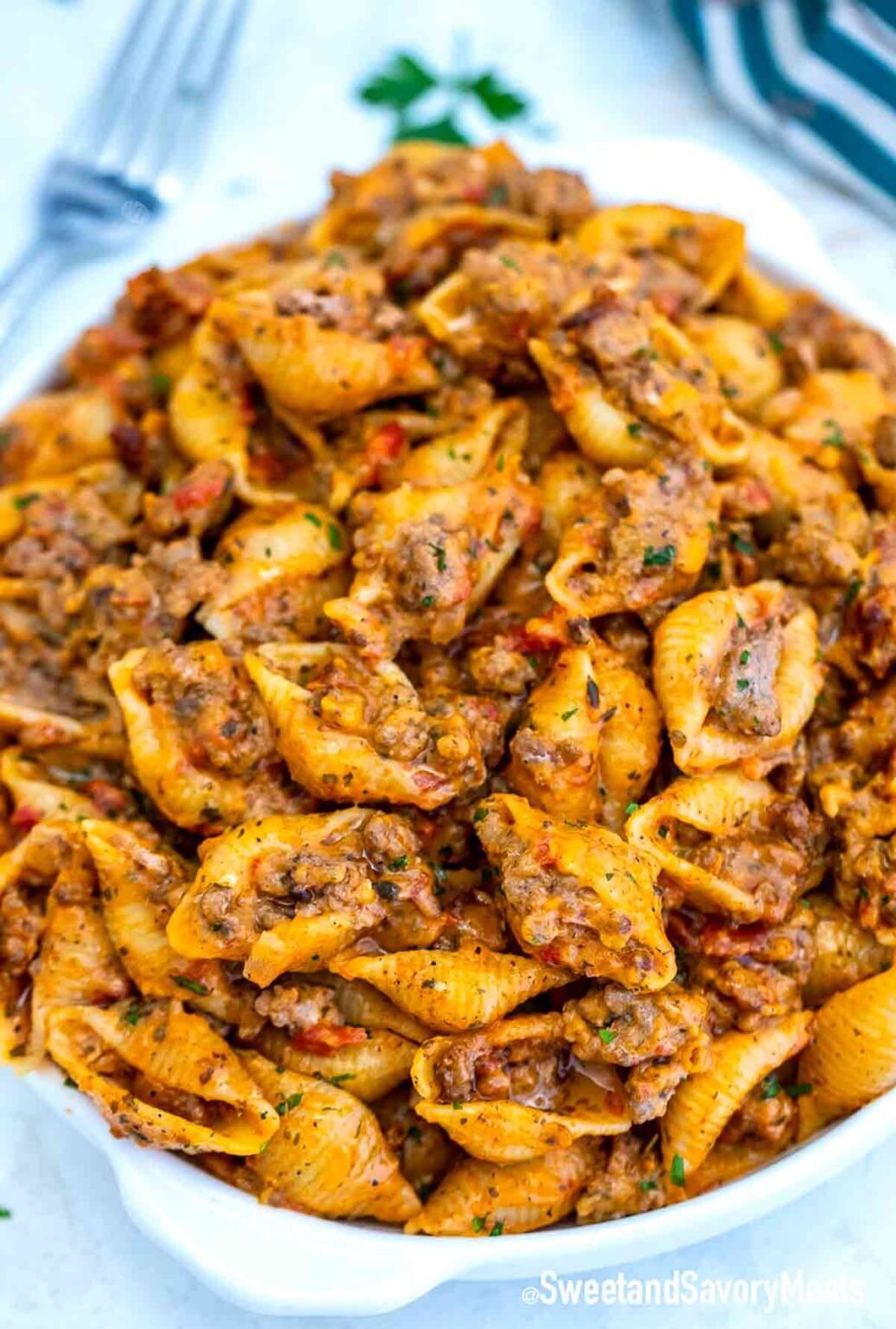 Creamy Beef and Shells [Video] - S&SM