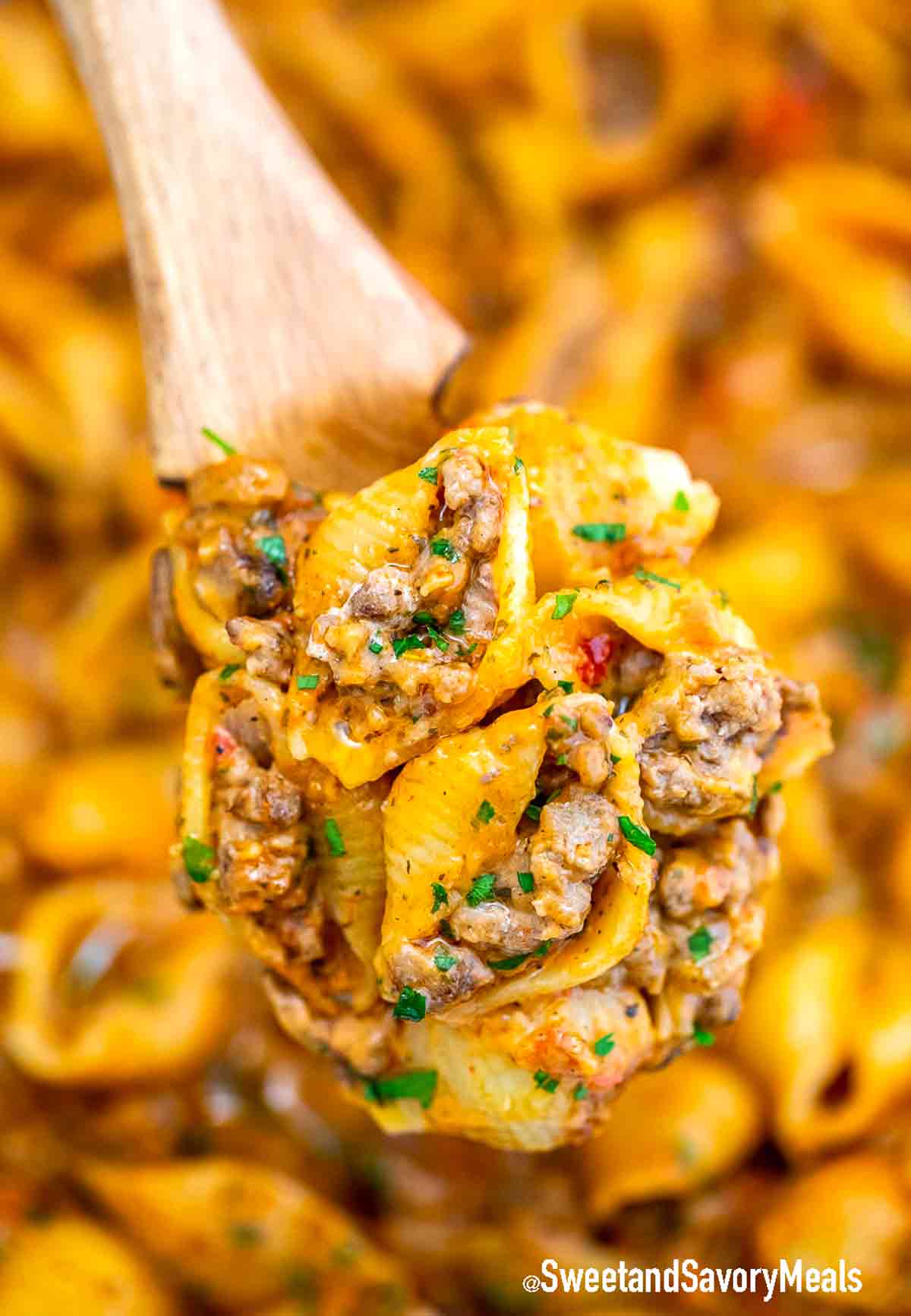 Creamy Beef and Shells [Video] - S&SM