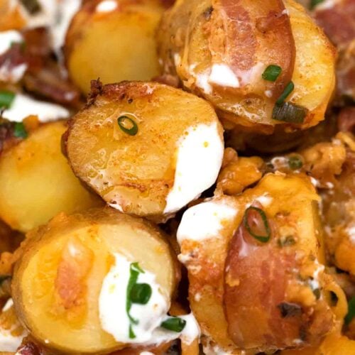 Loaded Slow Cooker Potatoes [Video] - Sweet and Savory Meals