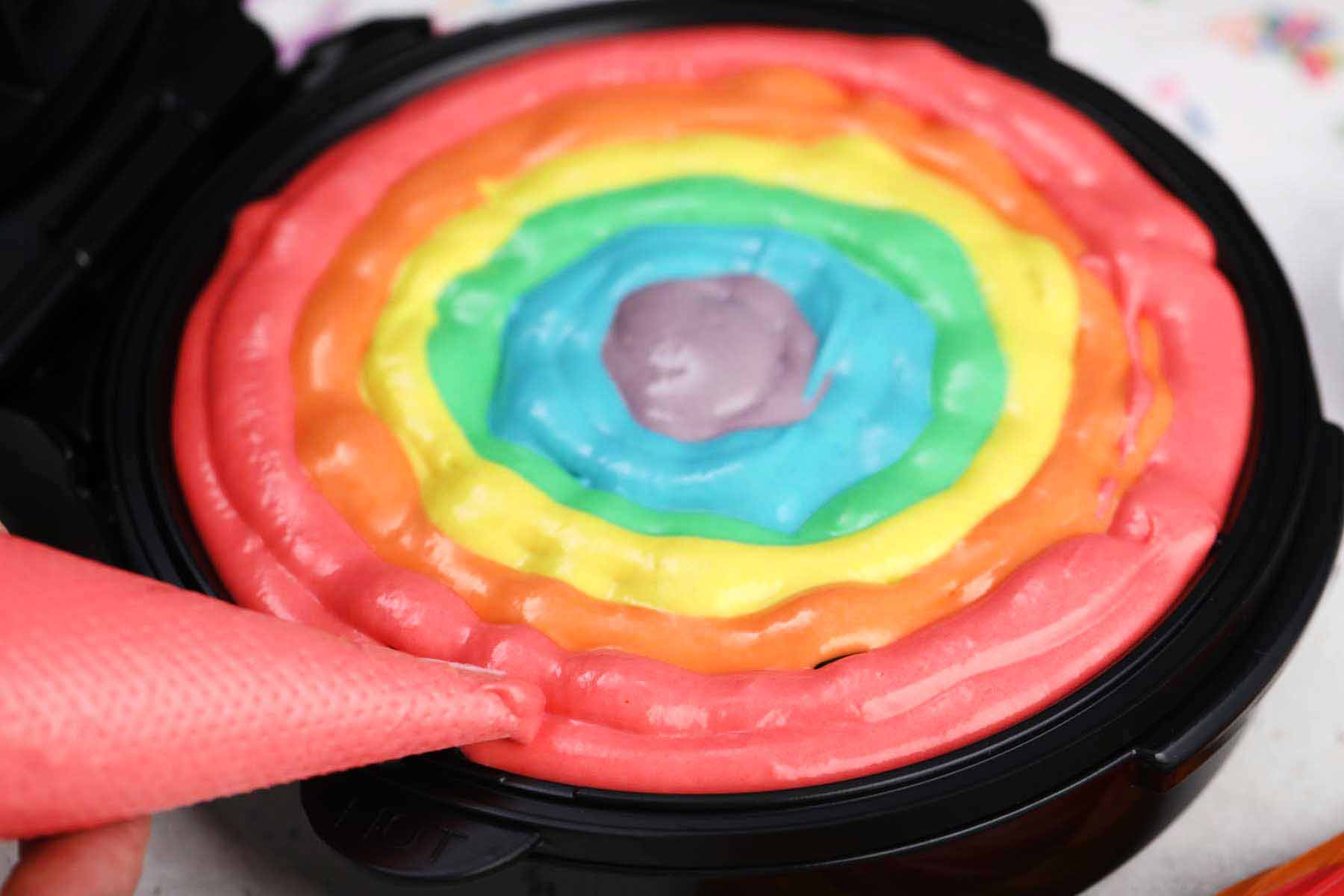 Rainbow Waffles Recipe - Sweet and Savory Meals