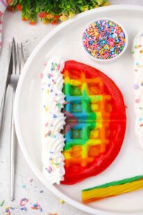 Rainbow Waffles Recipe - Sweet and Savory Meals