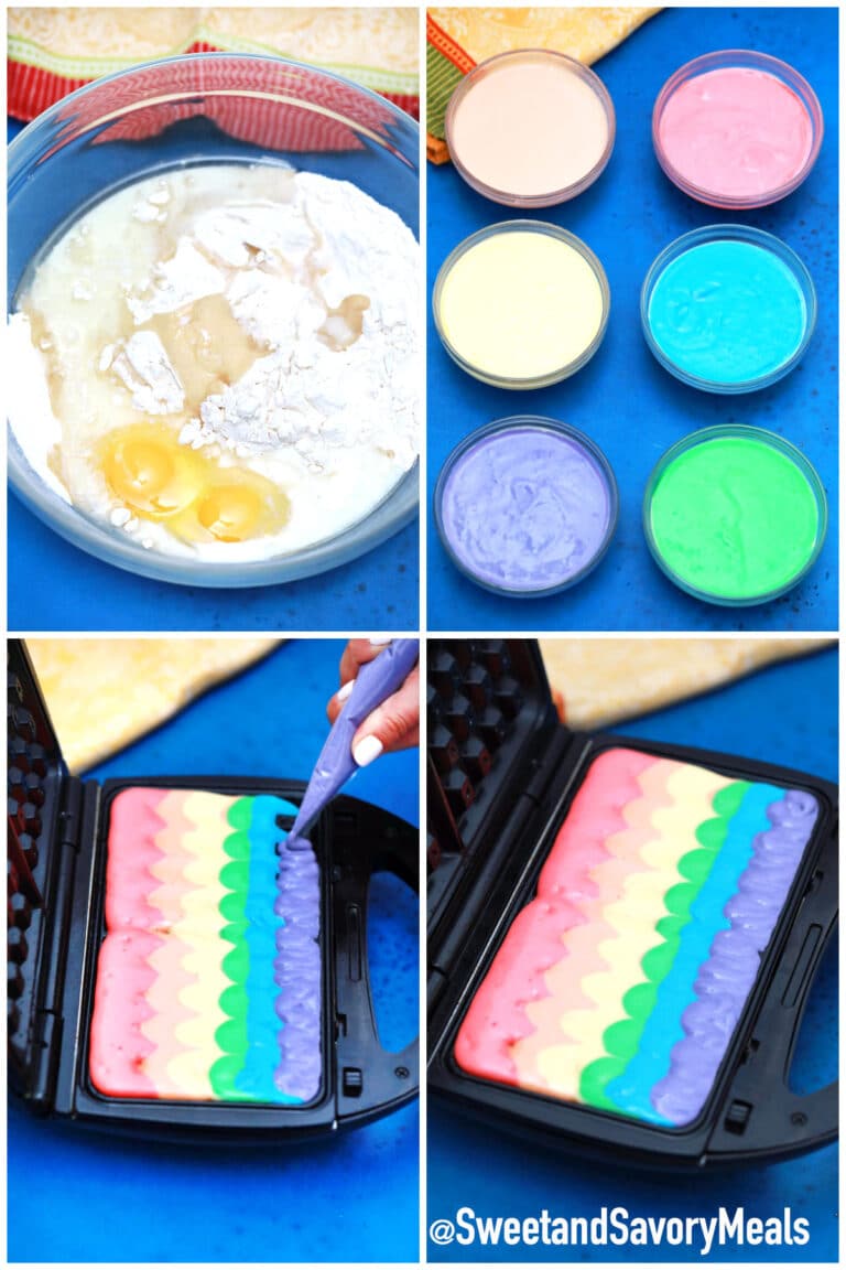 Rainbow Waffles Recipe [Video] - Sweet and Savory Meals