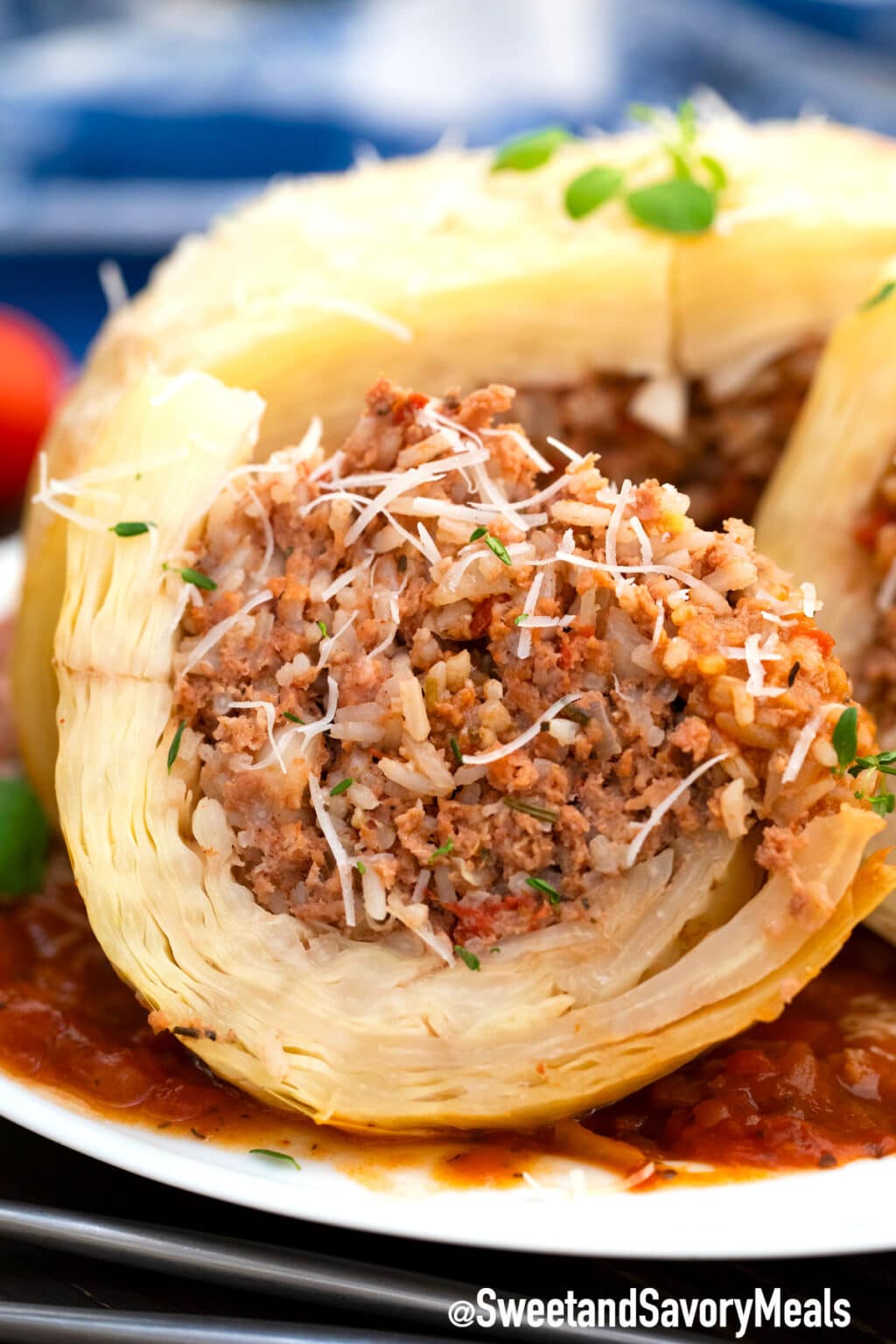 Stuffed Whole Cabbage Recipe [Video] - Sweet and Savory Meals