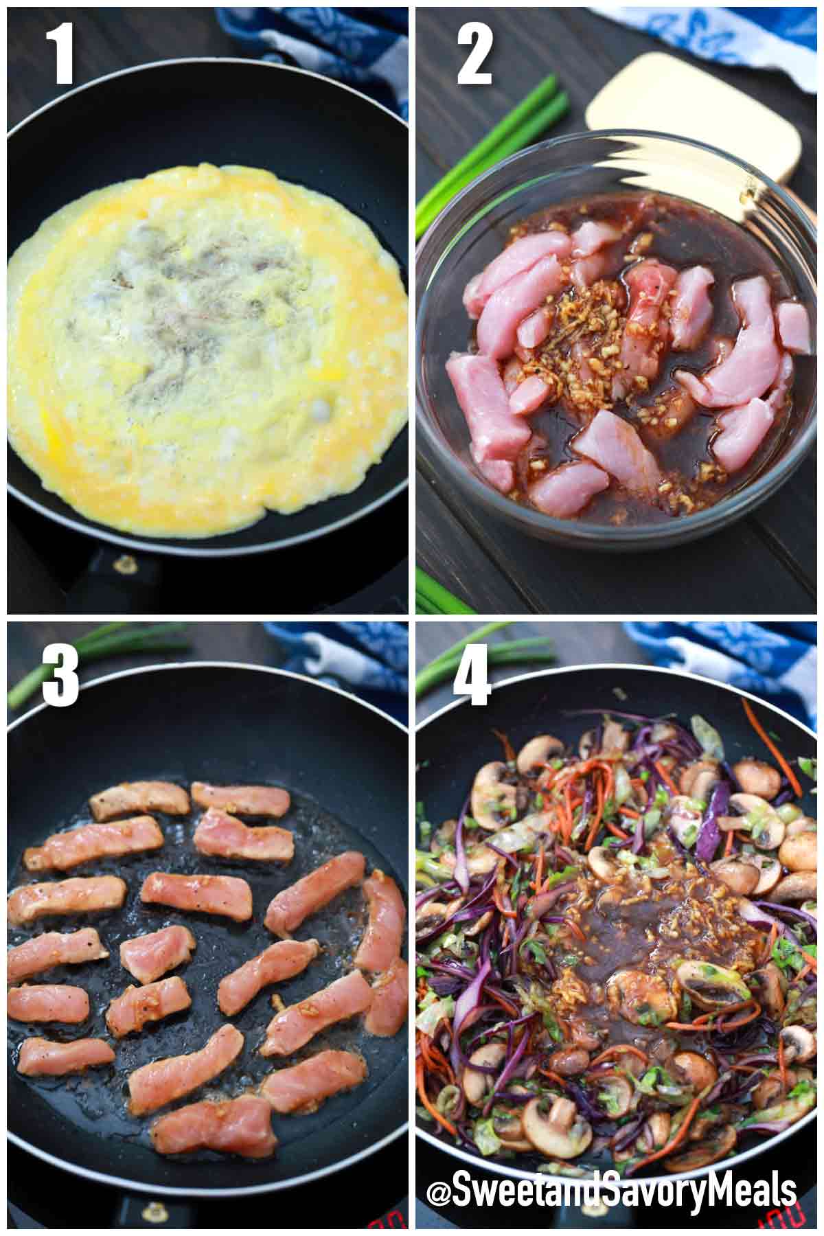 Moo Shu Pork - Sweet and Savory Meals