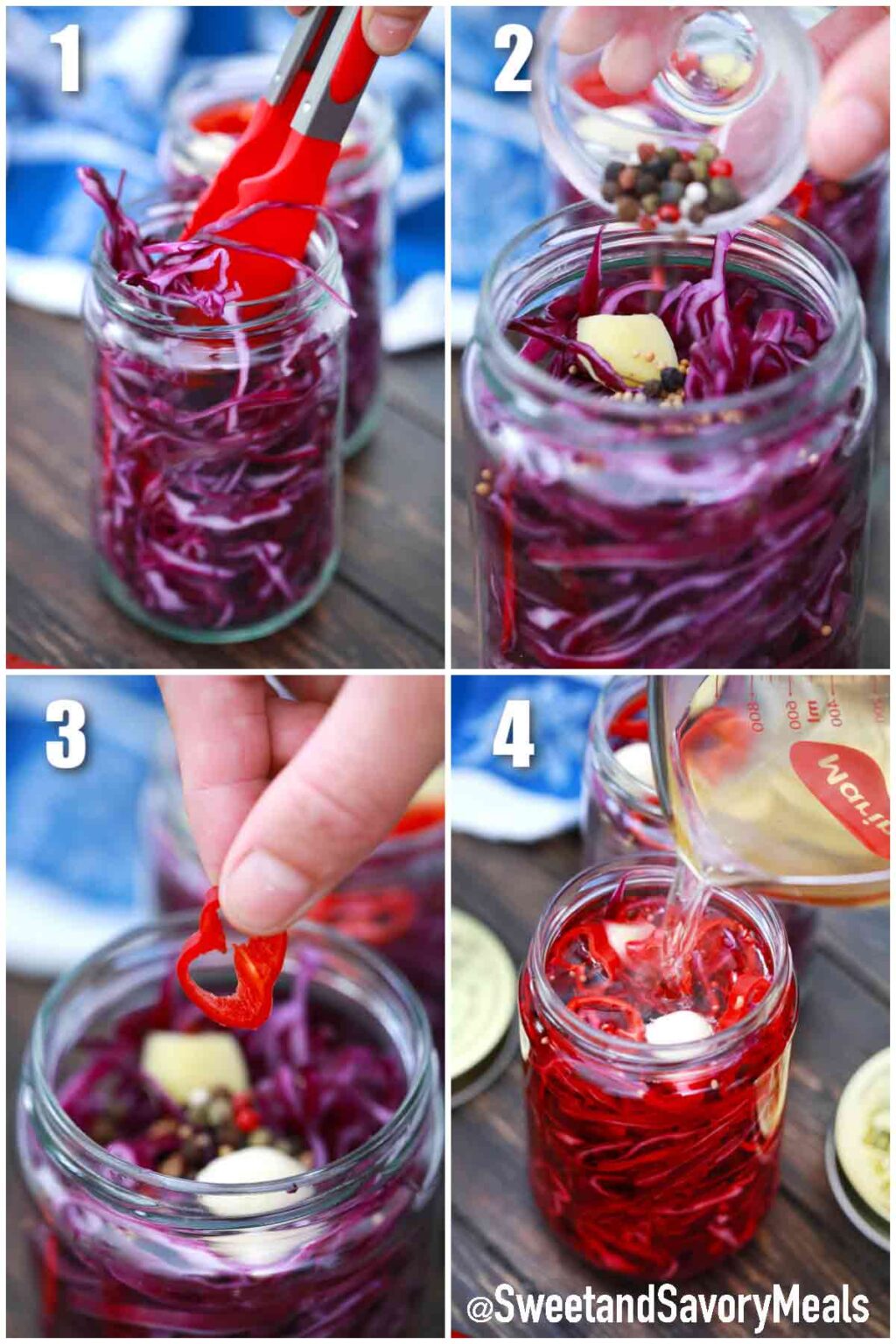 Pickled Red Cabbage Recipe - Sweet and Savory Meals