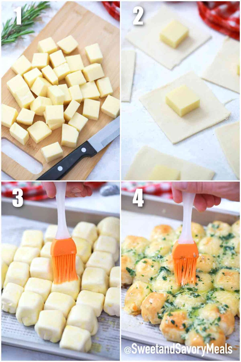 Pull Apart Christmas Tree - Sweet and Savory Meals