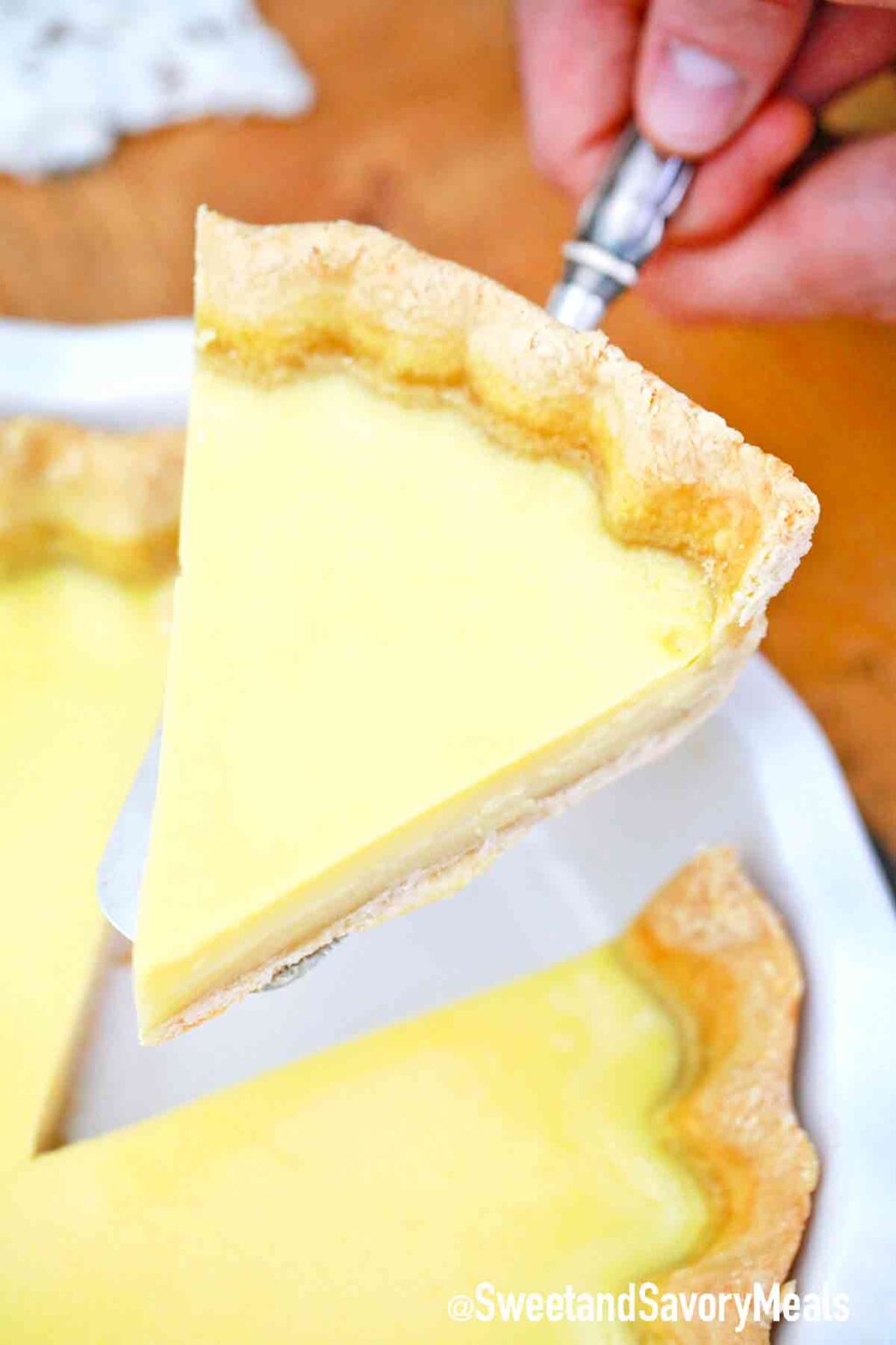 Amish Custard Pie - Sweet and Savory Meals