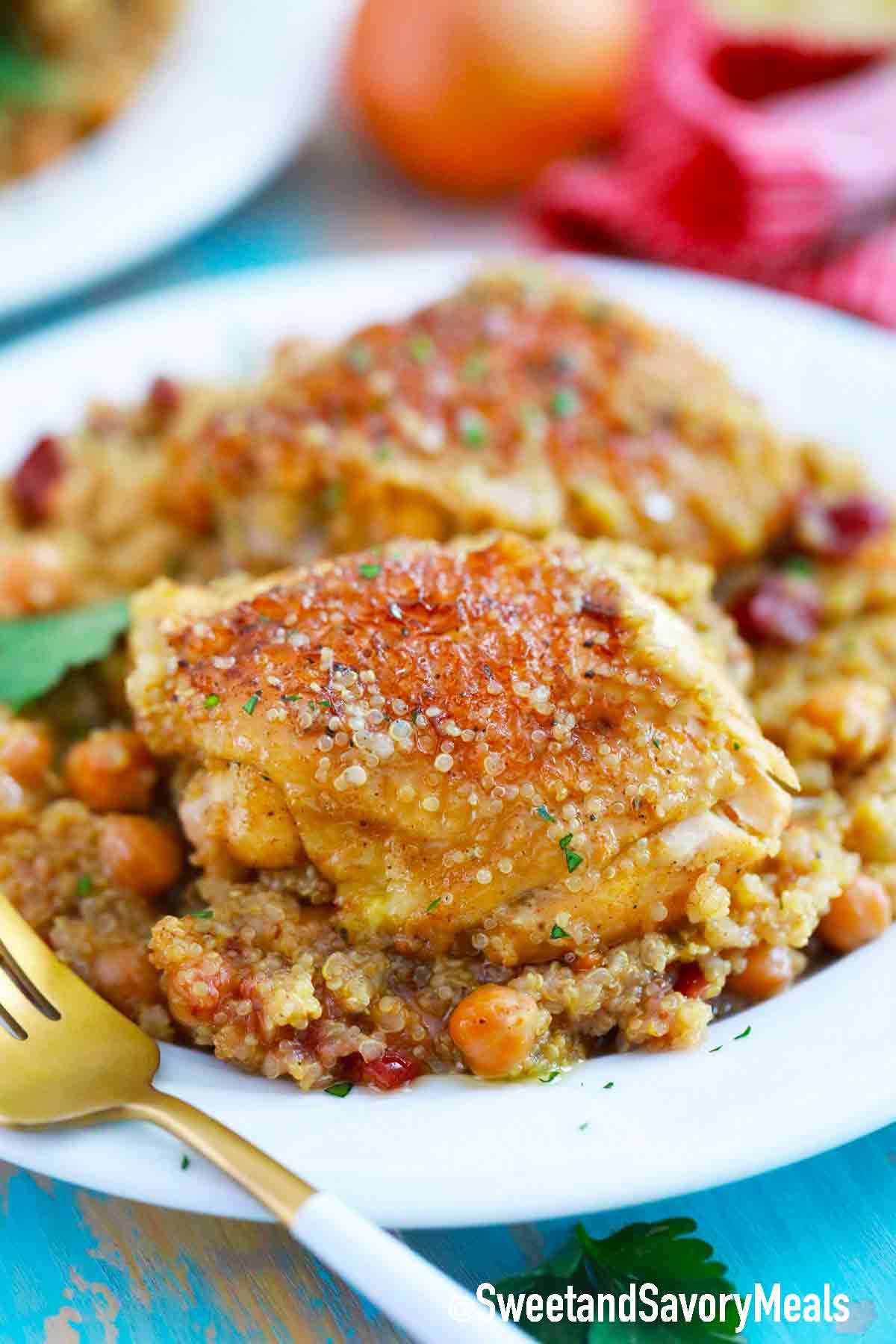 Easy Instant Pot Moroccan Chicken - Sweet and Savory Meals