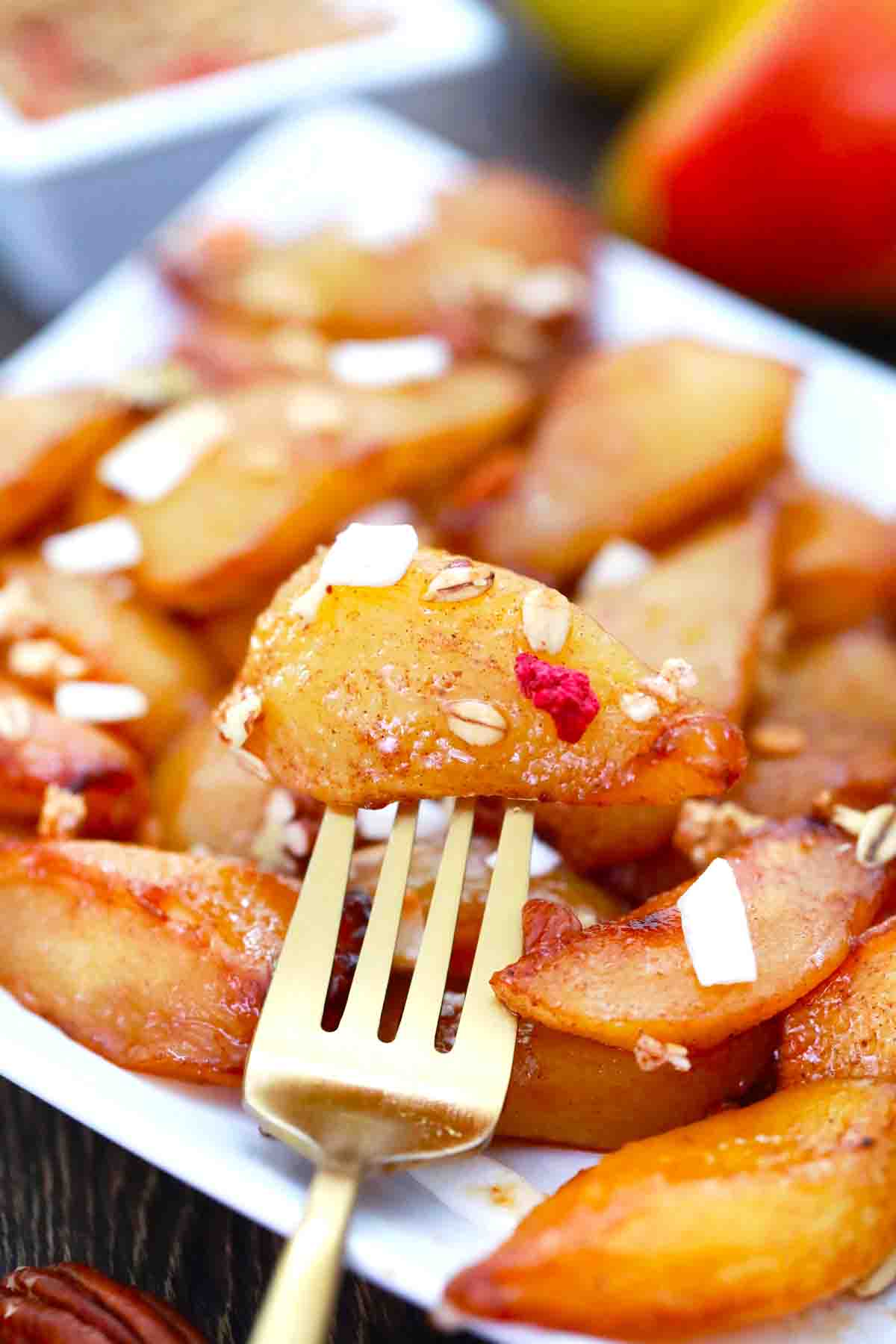 Air Fryer Pears (Easy Caramelized!) - Sweet and Savory Meals