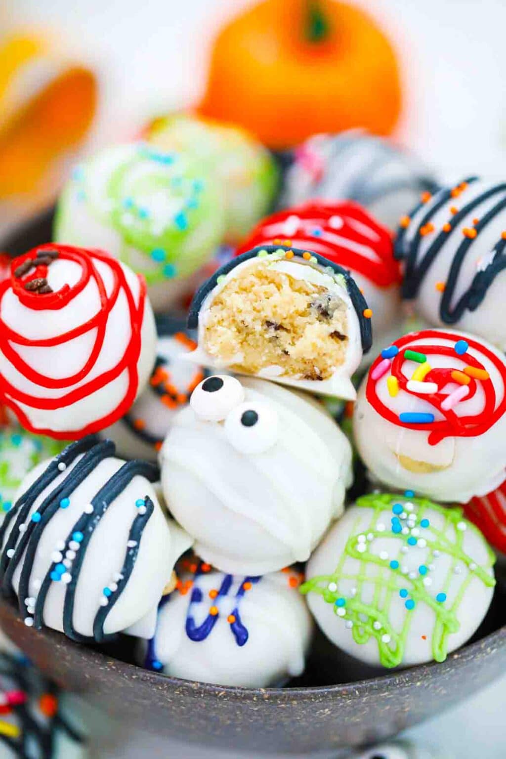 Halloween Cookie Dough Truffles Recipe [Video] - Sweet and Savory Meals
