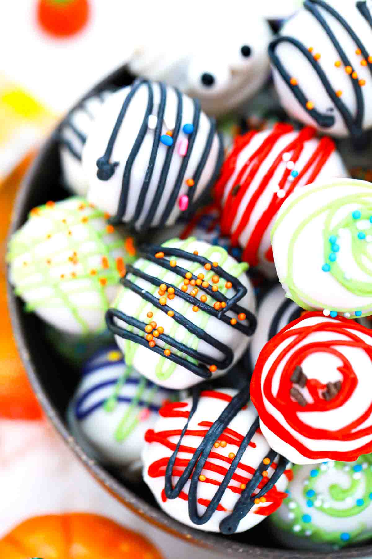 Halloween Cookie Dough Truffles Recipe [Video] - Sweet and Savory Meals