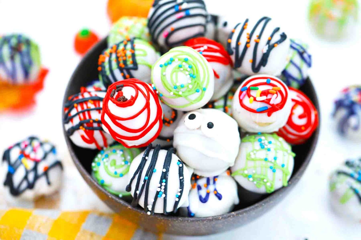 Halloween Cookie Dough Truffles Recipe - Sweet and Savory Meals