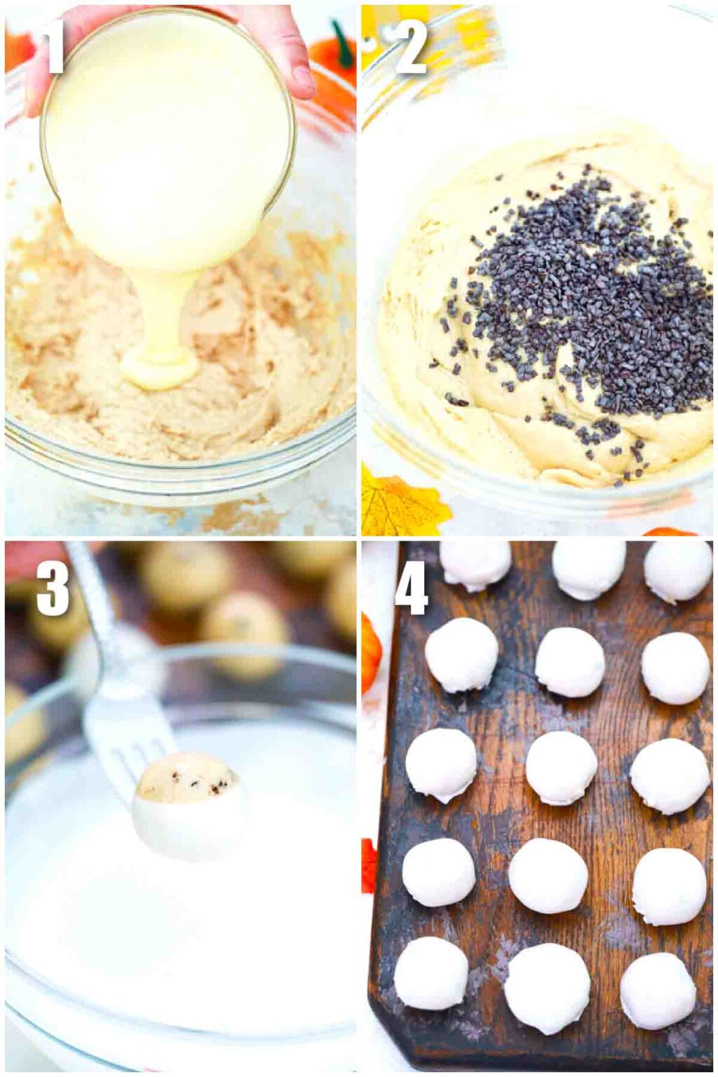 Halloween Cookie Dough Truffles Recipe - Sweet and Savory Meals