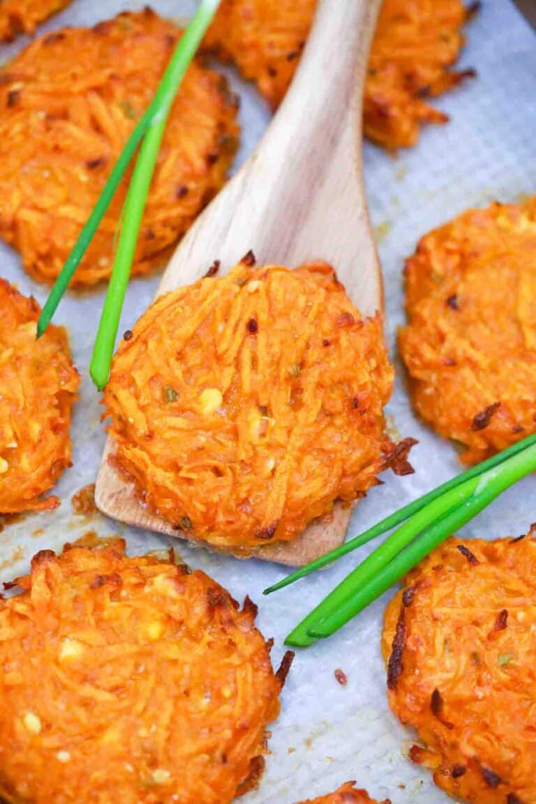 Sweet Potato Fritters (Oven-Baked Recipe!) - Sweet and Savory Meals