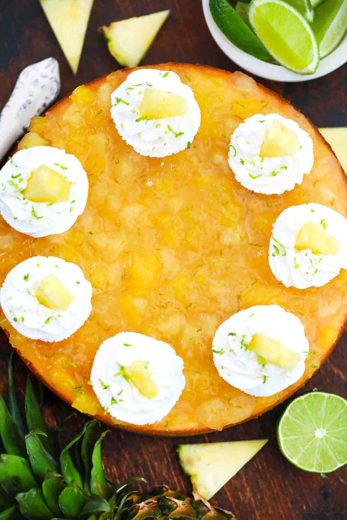 Pineapple Cheesecake with Pineapple Topping - Sweet and Savory Meals