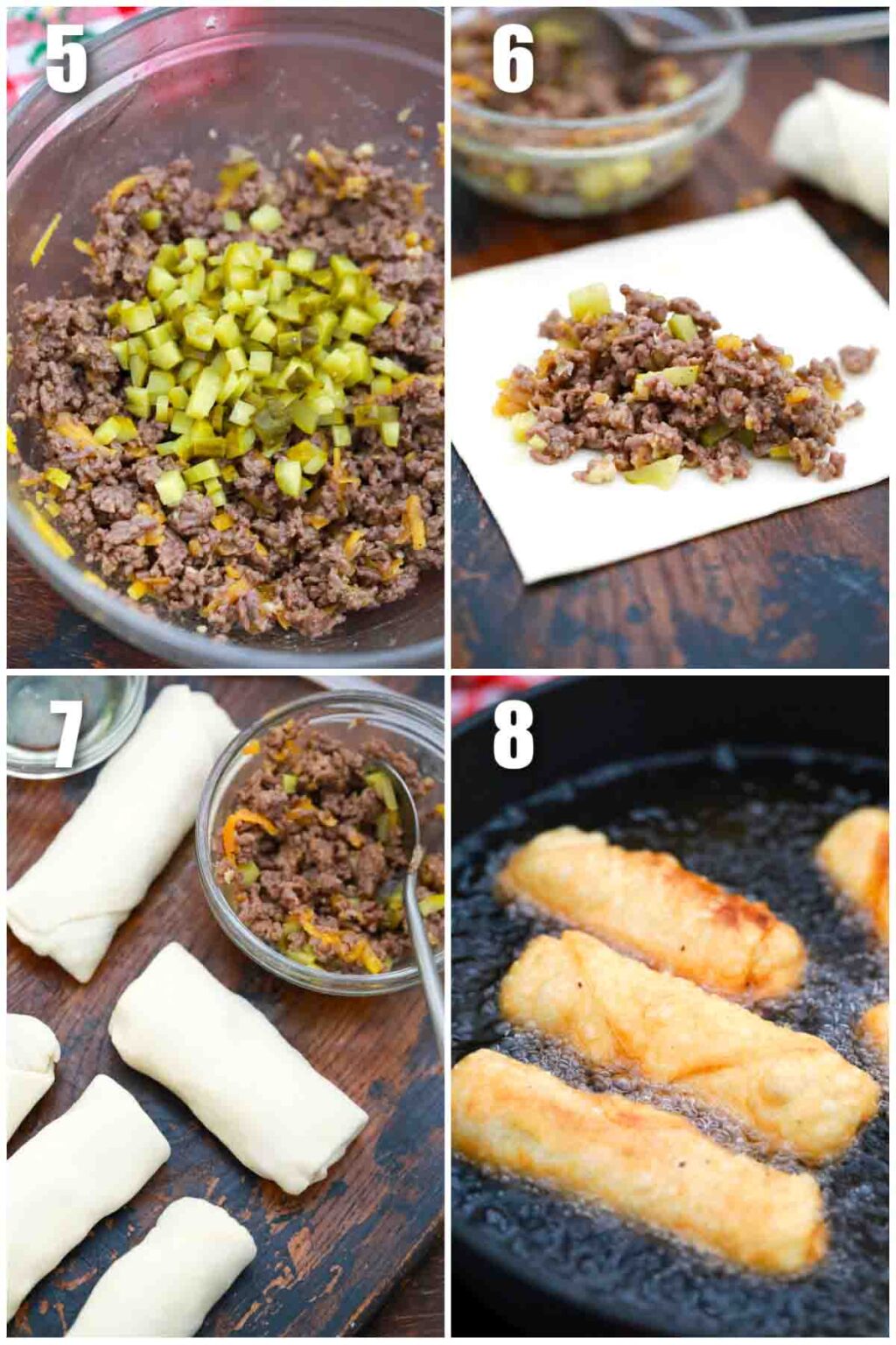 Cheeseburger Egg Rolls Recipe Sweet And Savory Meals