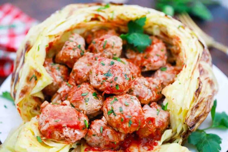 Meatball Stuffed Cabbage Recipe [Video] - Sweet and Savory Meals