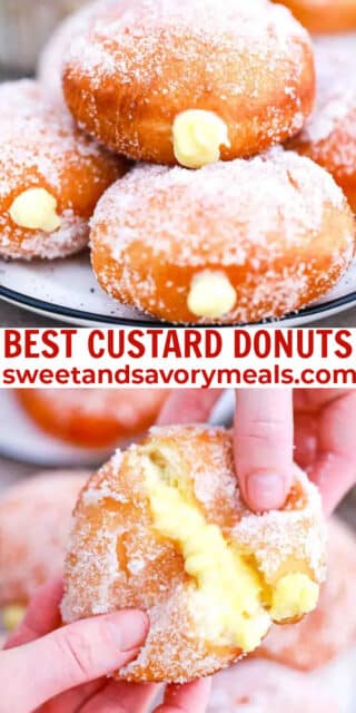 BEST Custard Donuts Recipe - Sweet and Savory Meals