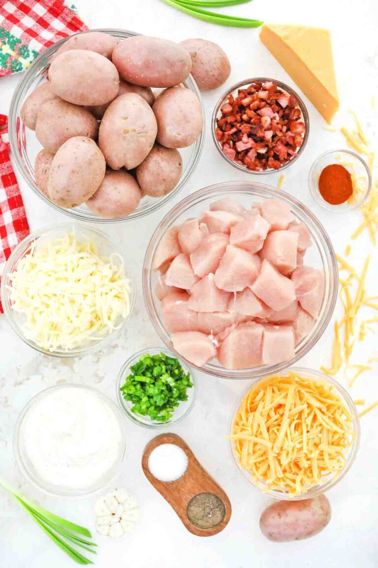 Chicken Bacon Ranch Casserole with Potatoes [Video] - Sweet and Savory ...