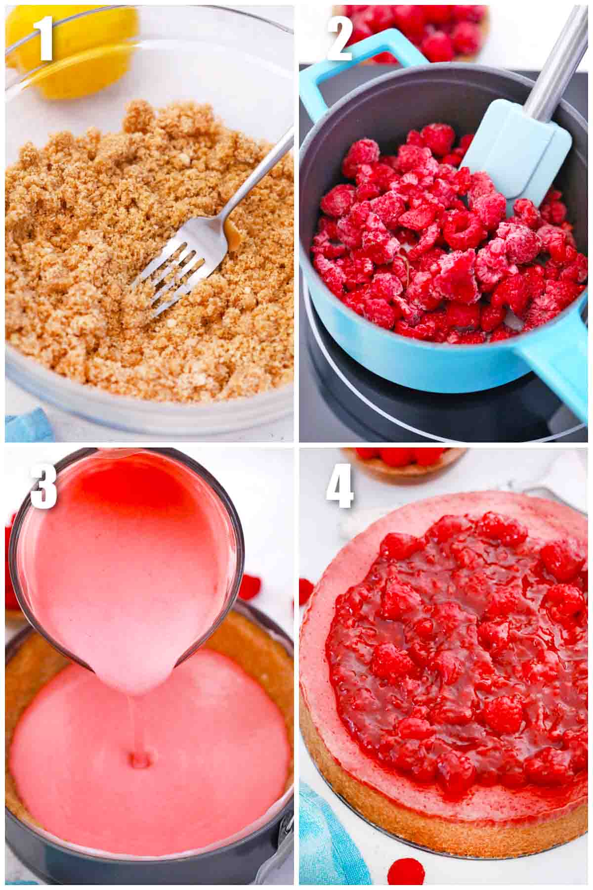 BEST Baked Raspberry Cheesecake Recipe - Sweet and Savory Meals