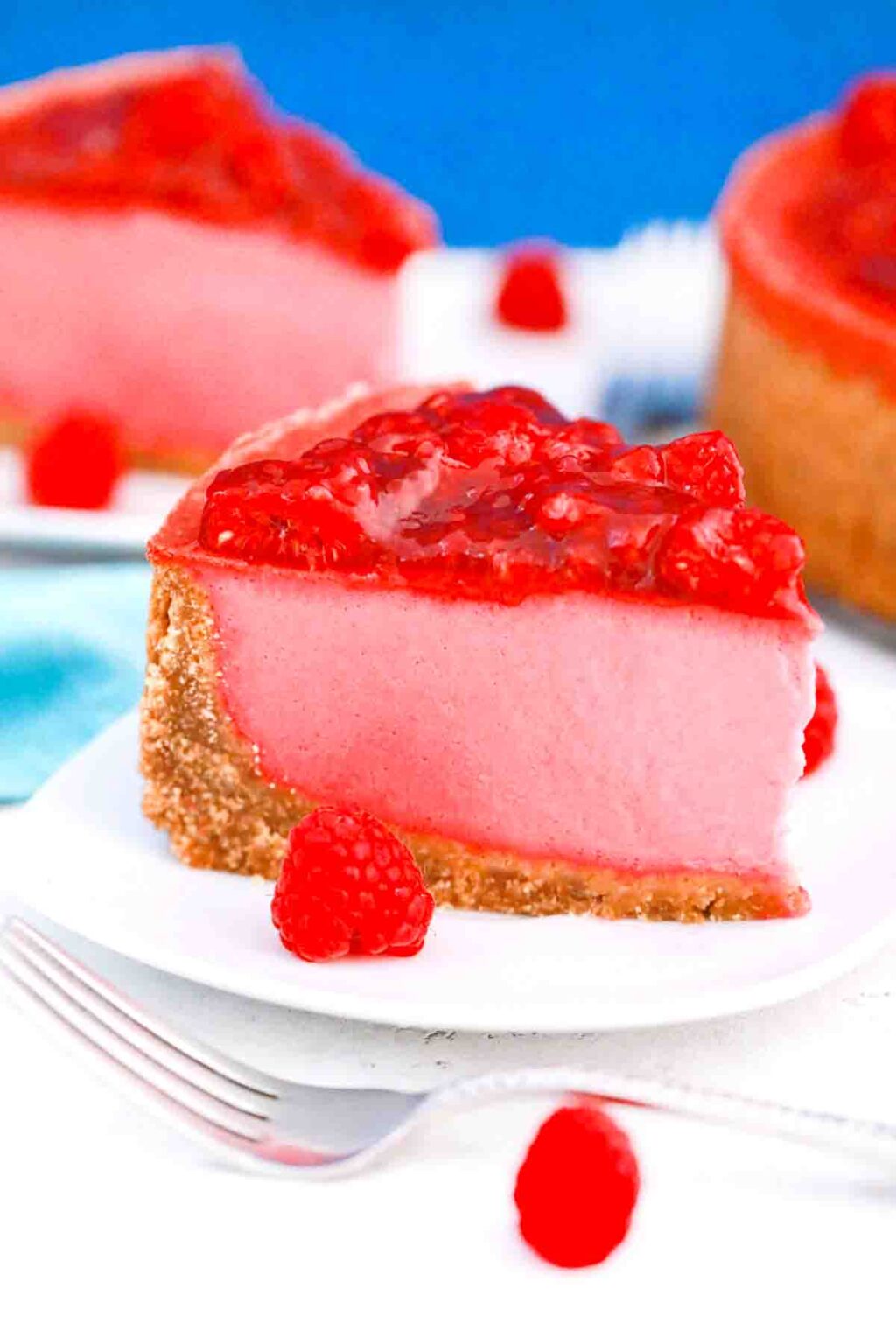 BEST Baked Raspberry Cheesecake Recipe - Sweet and Savory Meals