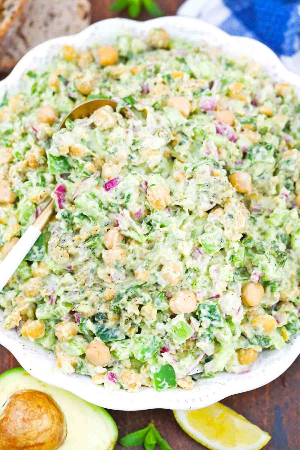 Smashed Chickpea Salad - Sweet and Savory Meals