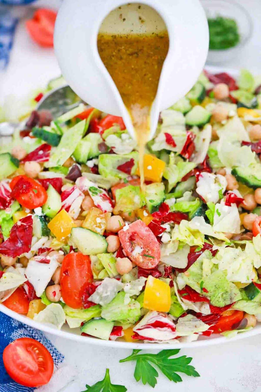 Chopped Mediterranean Salad Recipe - Sweet and Savory Meals