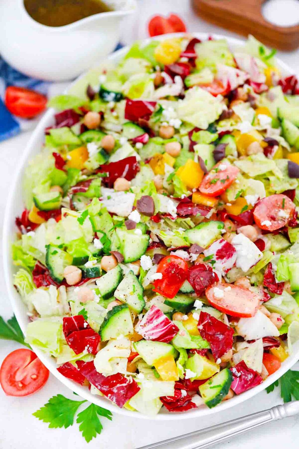 Chopped Mediterranean Salad Recipe - Sweet and Savory Meals