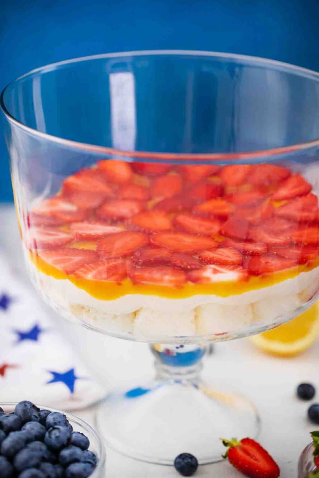Patriotic Trifle (Red, White and Blue Recipe!) - Sweet and Savory Meals