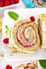 Pistachio Raspberry Swiss Roll Recipe - Sweet and Savory Meals