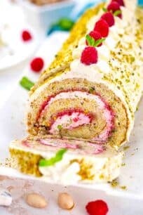 Pistachio Raspberry Swiss Roll Recipe - Sweet and Savory Meals