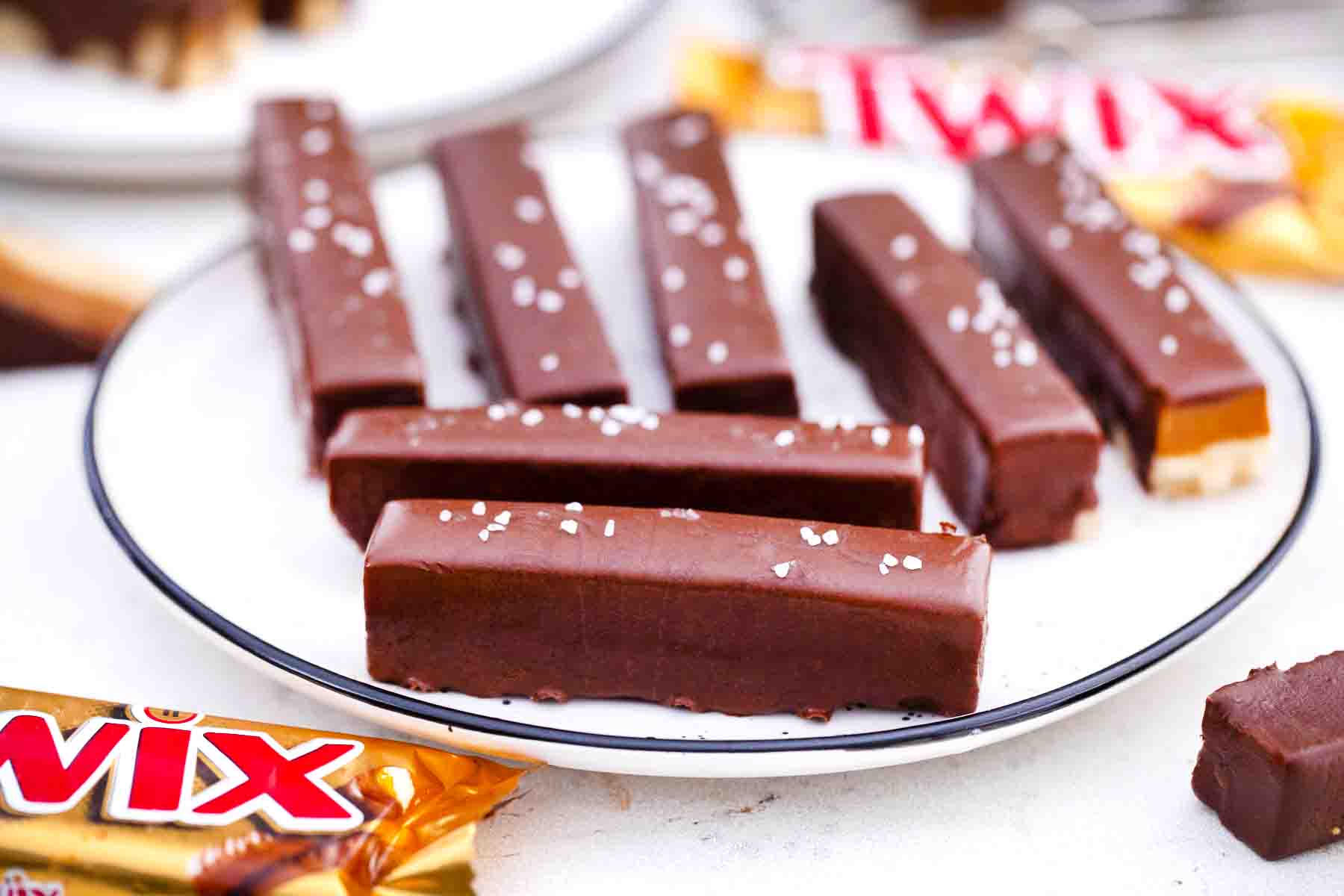 Peanut Butter Twix Bars - Healthier Version - Sweet and Savory Meals