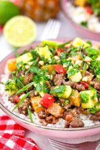 Pineapple Ground Beef Recipe (30 Minutes One Pan) - Sweet and Savory Meals