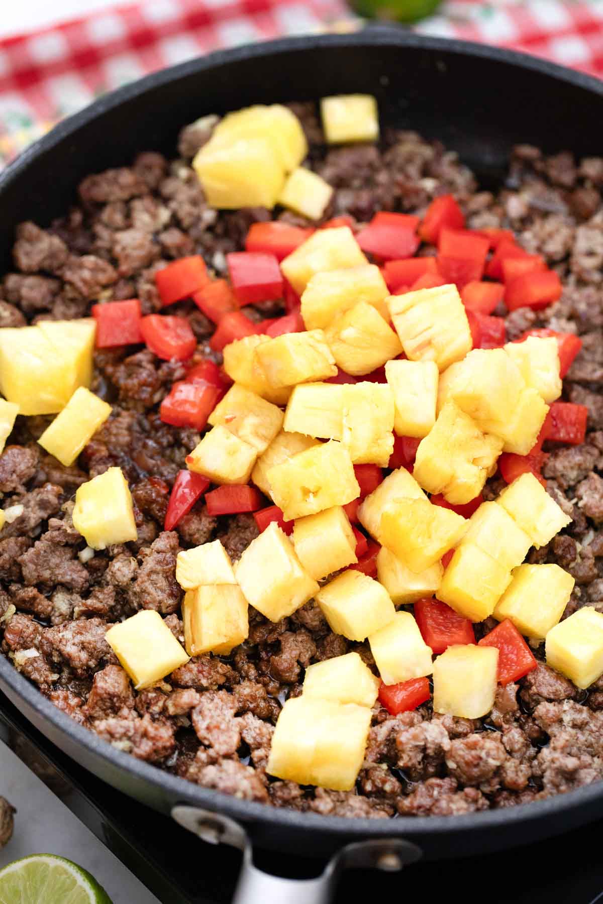 Pineapple Ground Beef Recipe (30 Minutes One Pan) - Sweet and Savory Meals