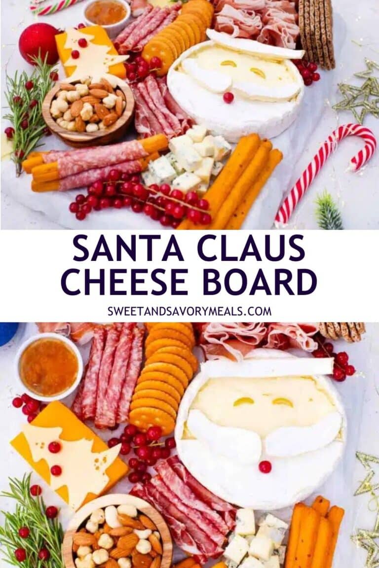 Santa Claus Cheese Board Recipe - Sweet and Savory Meals