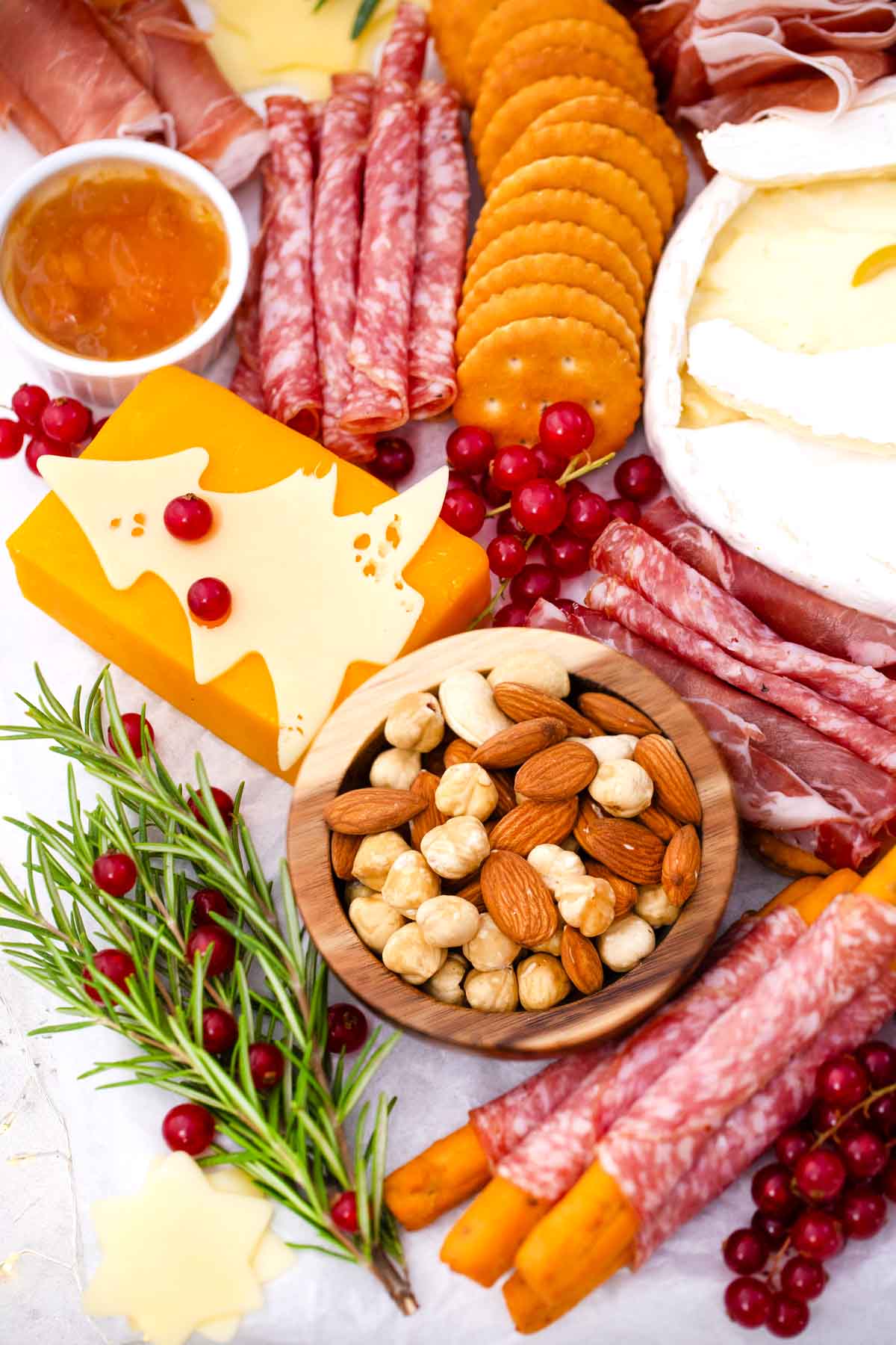 Santa Claus Cheese Board Recipe - Sweet and Savory Meals
