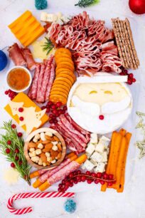 Santa Claus Cheese Board Recipe - Sweet and Savory Meals