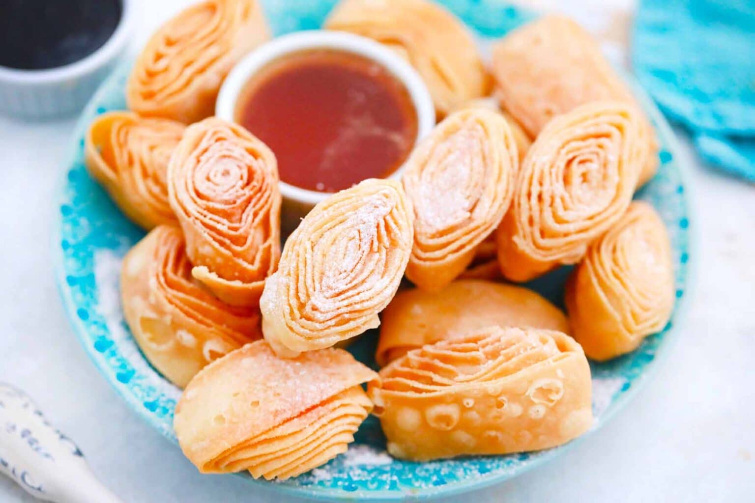 Fried Dough Roses Recipe - Carnival Roses - Sweet and Savory Meals