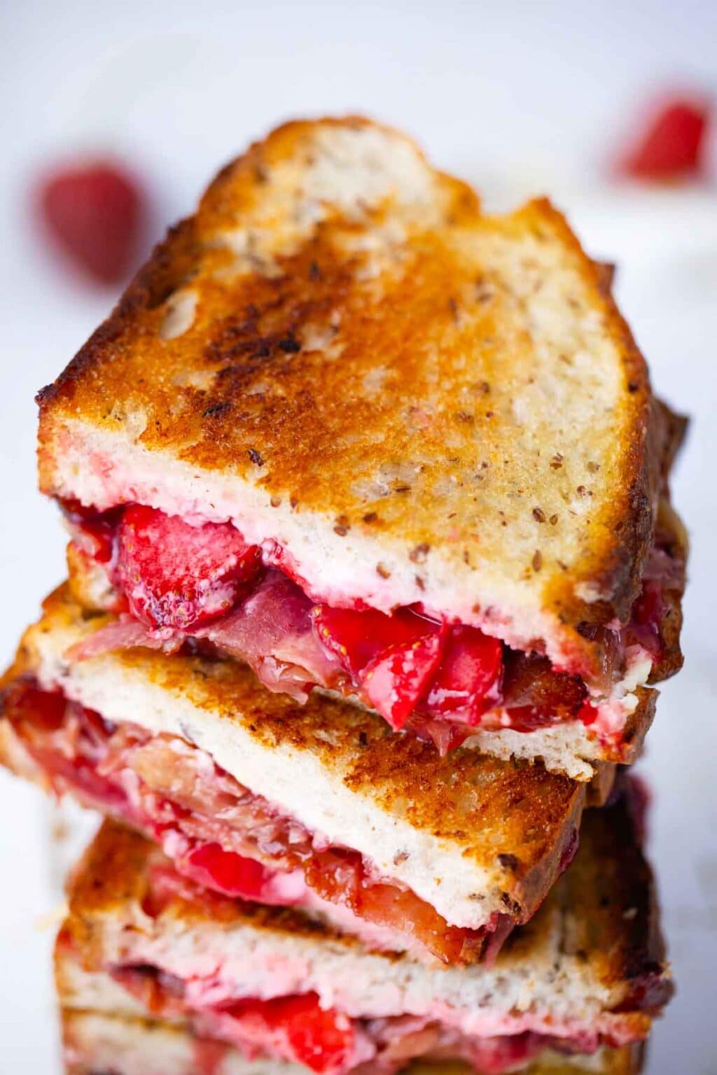Strawberry Bacon Grilled Cheese Sandwiches - Sweet and Savory Meals