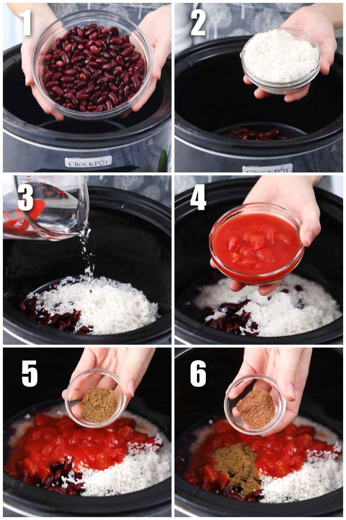 Slow Cooker Rice and Beans Recipe - S&SM