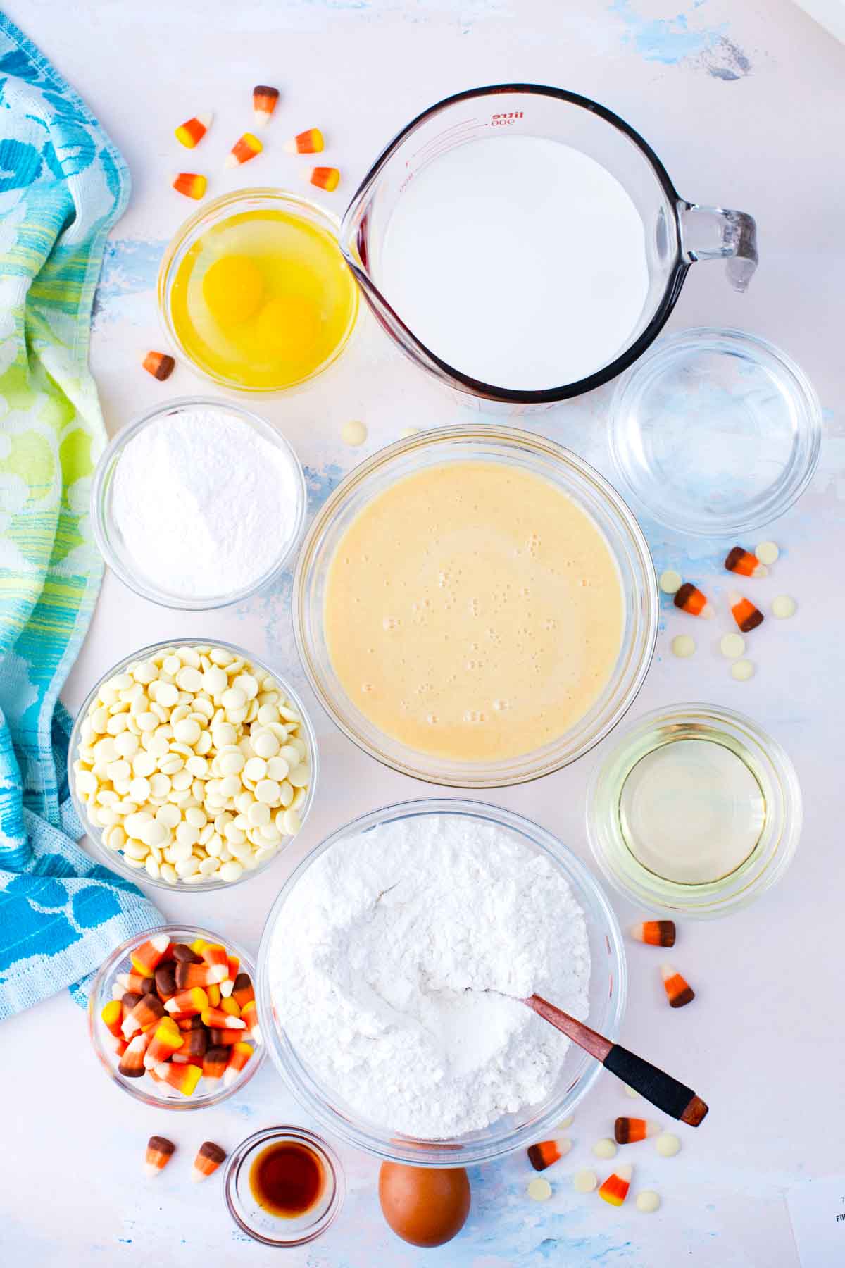 Candy Corn Poke Cake - Sweet and Savory Meals