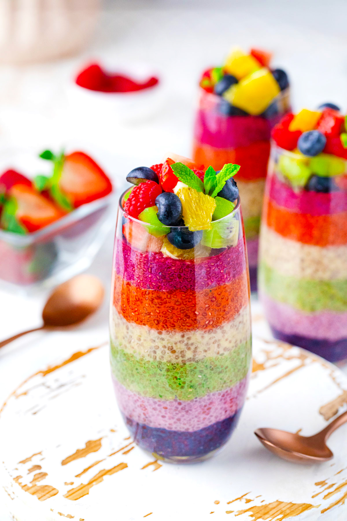 Rainbow Chia Pudding Parfait - Sweet and Savory Meals